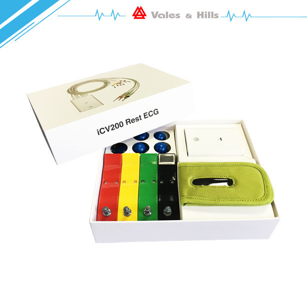 12 Channel Rest Ecg Monitoring Device / hand held heart monitor Based ...
