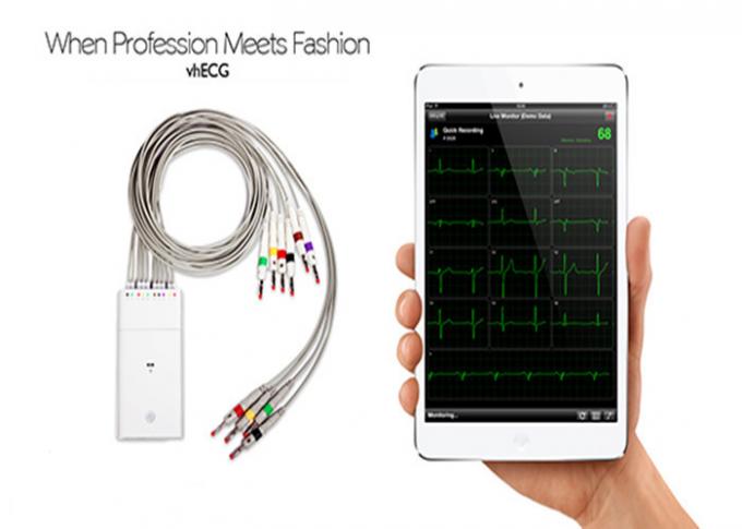 Wireless Handheld ECG Machine 12 Lead iPad Heart Rate ECG Diagnostic ...