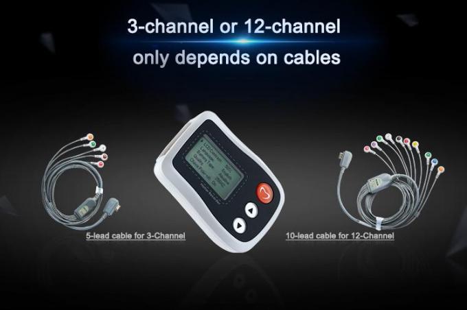 Professional ECG Ambulatory Monitoring Device 12 Lead And 3 Channel ...