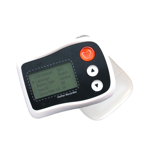 CE / FDA Approved Holter ECG 12 Channel 24-72 Hour Holter White Monitor