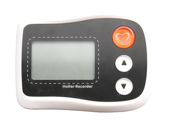 24 Hour Ambulatory Smart White ecg dinamico holter , LCD Display Holter ...